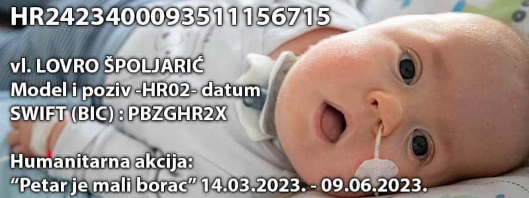 Odbojkašice igraju za malenog Petra