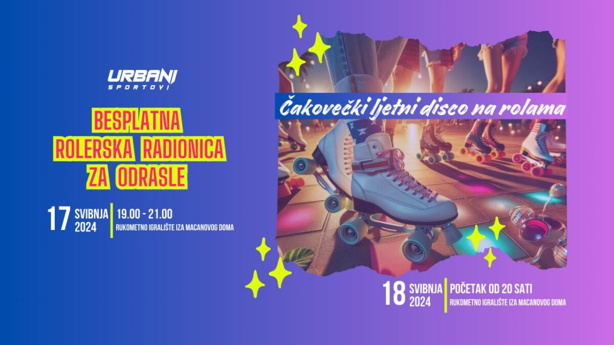 U subotu Čakovečki ljetni disco na rolama